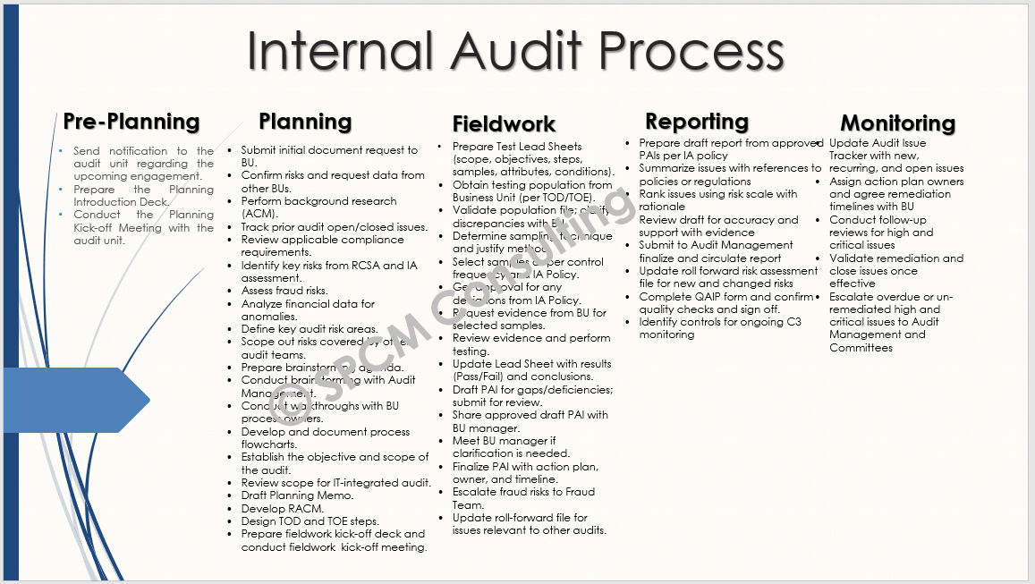 Internal Audit Process - SPCM Consultiing